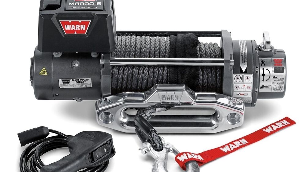 Warn Winch M8000-S 3629Kg 24V Lier met liertouw