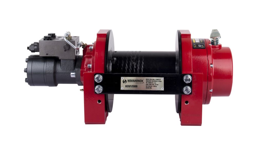 NovaWinch HEN 12.000 5440Kg Hydraulische Treklier + handbediende vrijloop